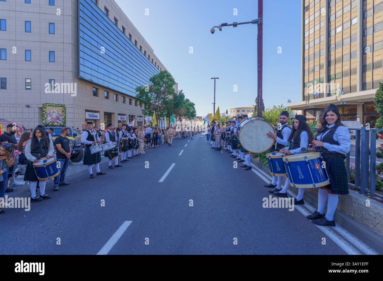 Haifa, Israel - April 19, 2025: Local Arab Orthodox Christians ...