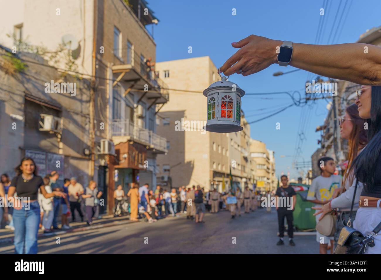 Haifa, Israel - April 19, 2025: Local Arab Orthodox Christians ...