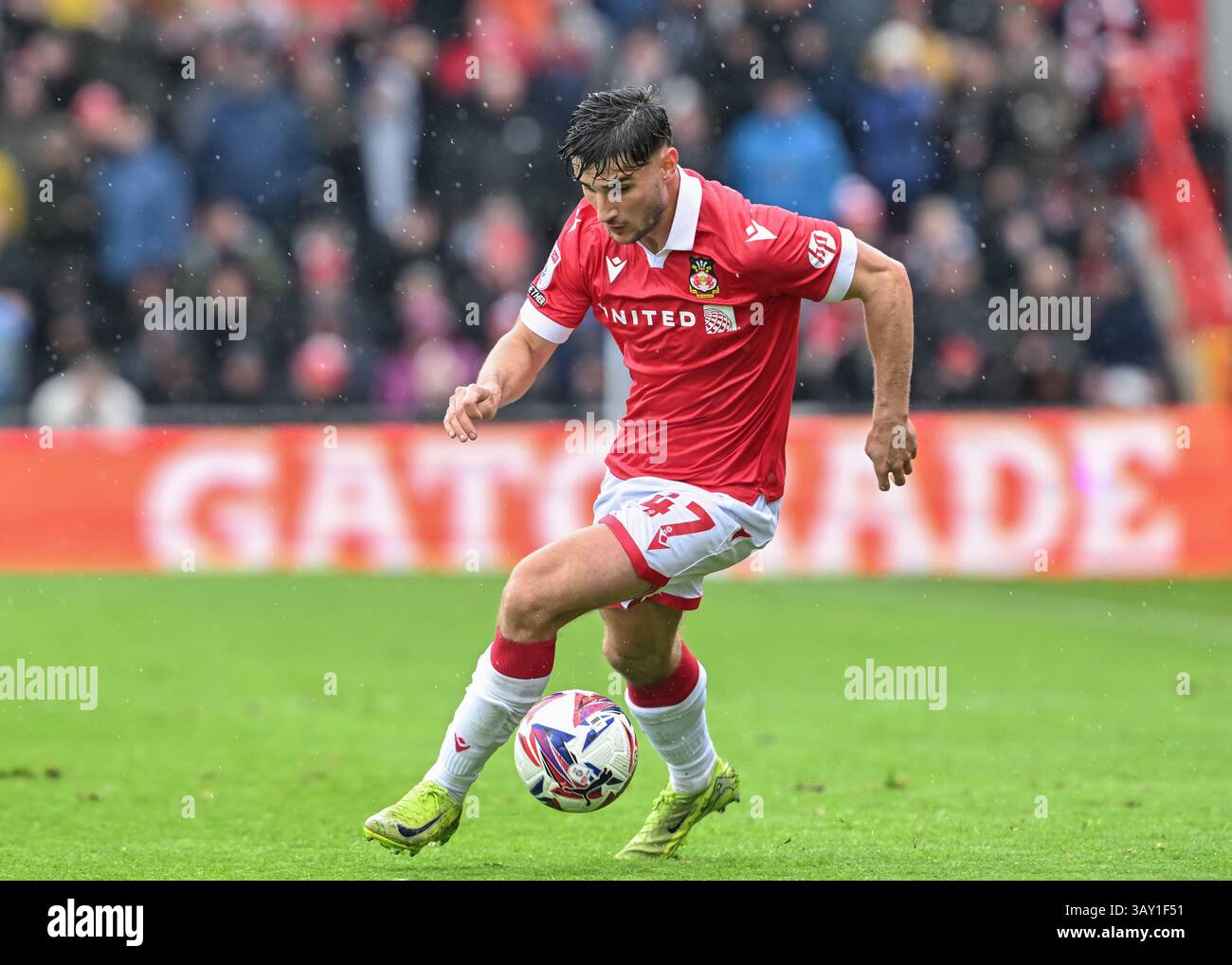 Wrexham's Ryan Longman during the Sky Bet League One match at the SToK ...