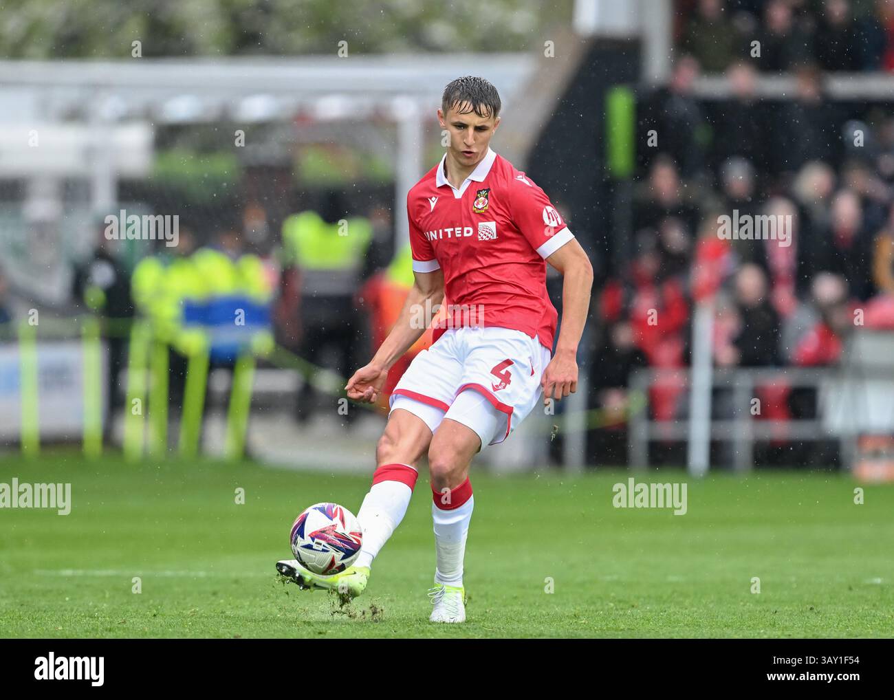 Wrexham's Max Cleworth during the Sky Bet League One match at the SToK ...