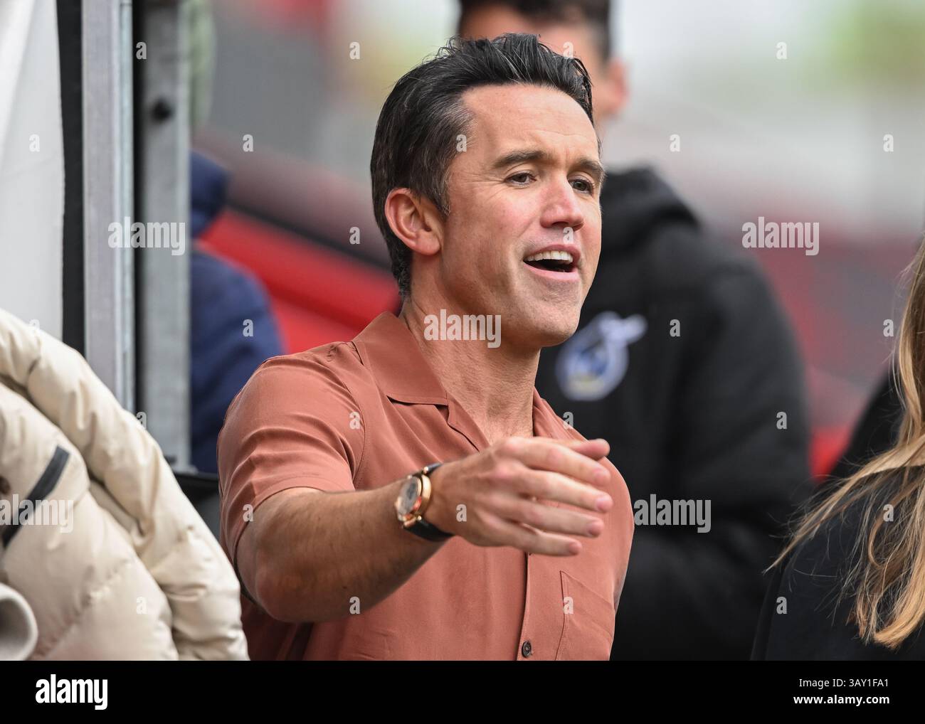 Wrexham co-owner Rob McElhenney following the Sky Bet League One match ...