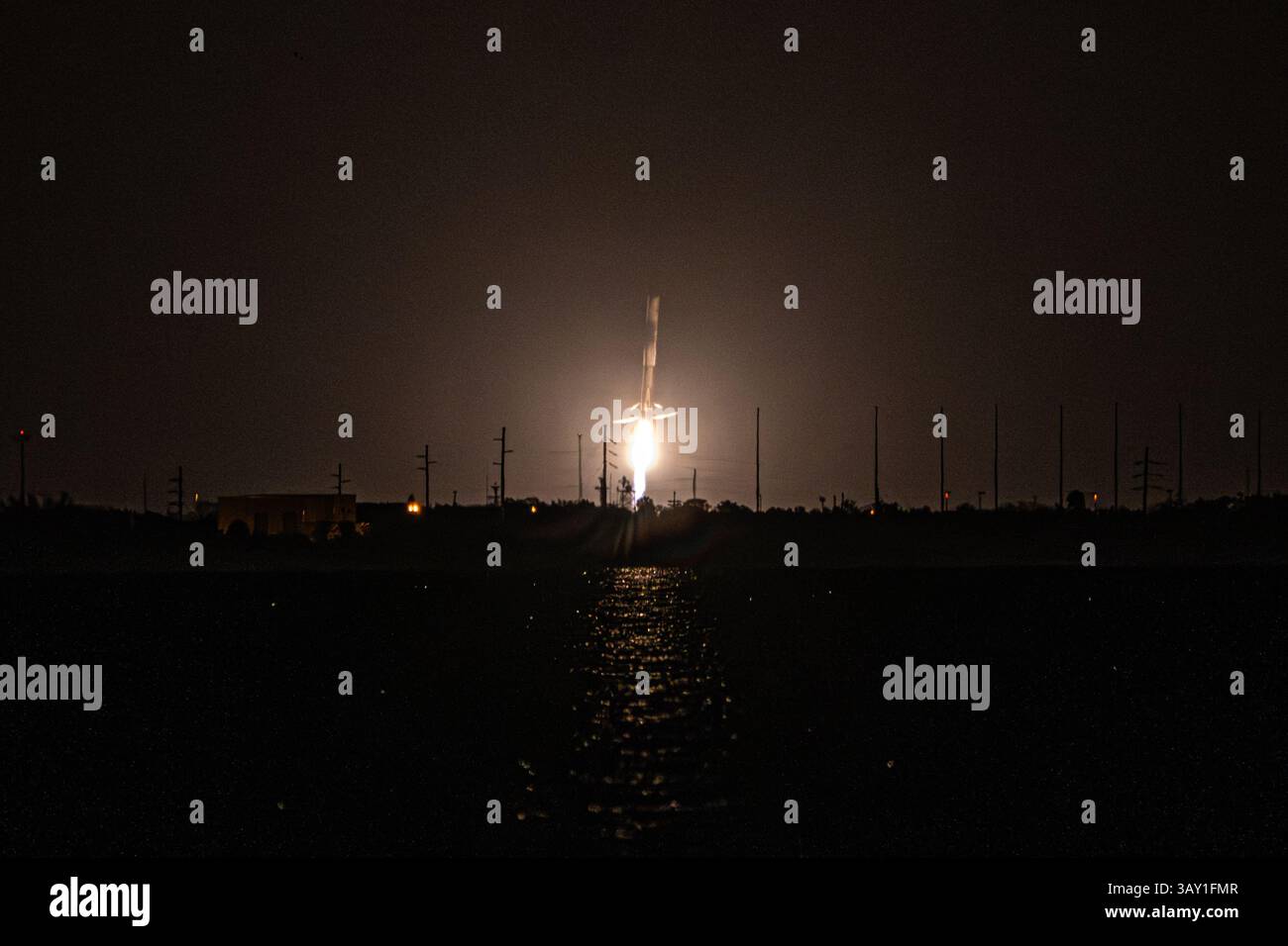 Cape Canaveral, USA. 21st Apr, 2025. SpaceX launches their Falcon 9 ...