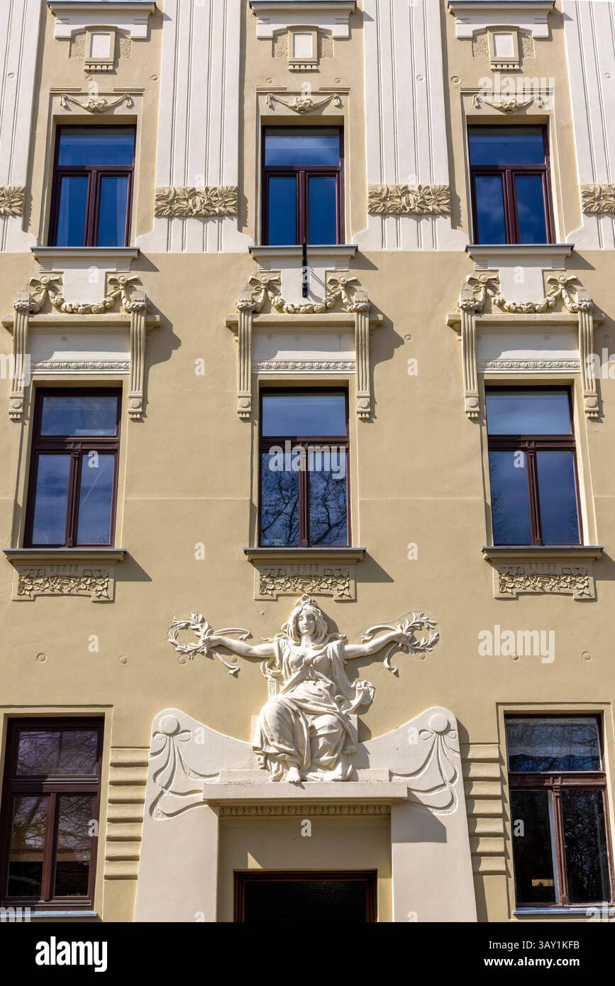 Art Nouveau Architectural Bas Relief Detail on Pogacnik House ...