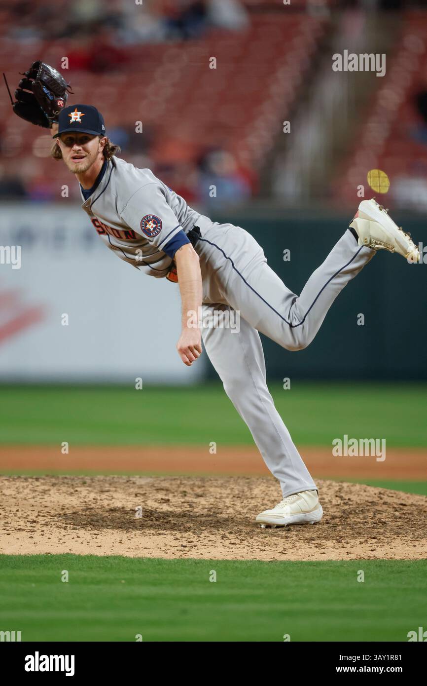 Josh Hader #71 of the Houston Astros throws a pitch during a game ...