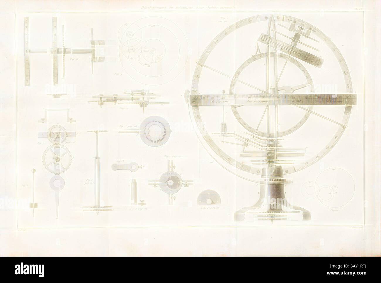A collection of intricate diagrams showcasing various mechanical ...