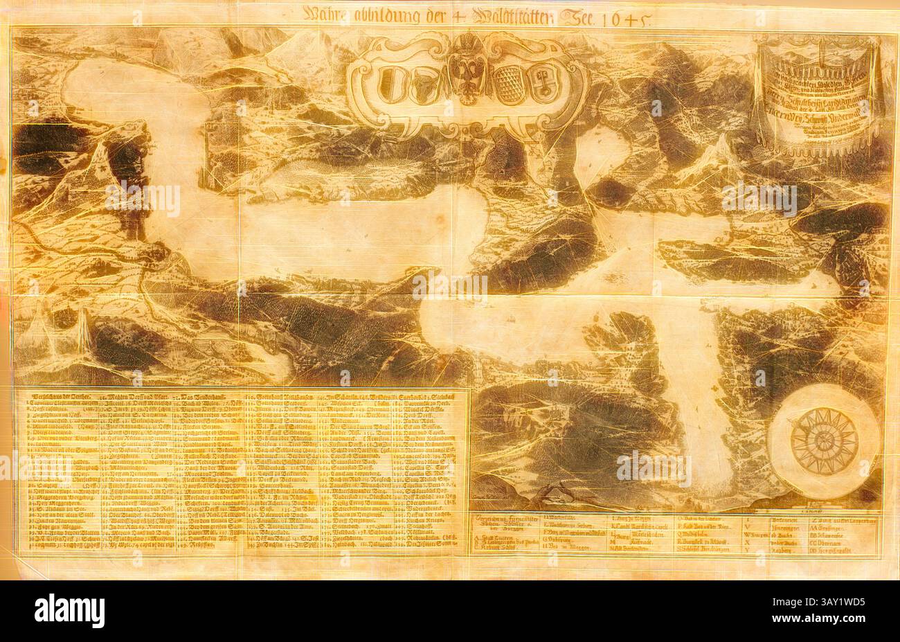 An intricate historical map showcasing a detailed topographical layout ...