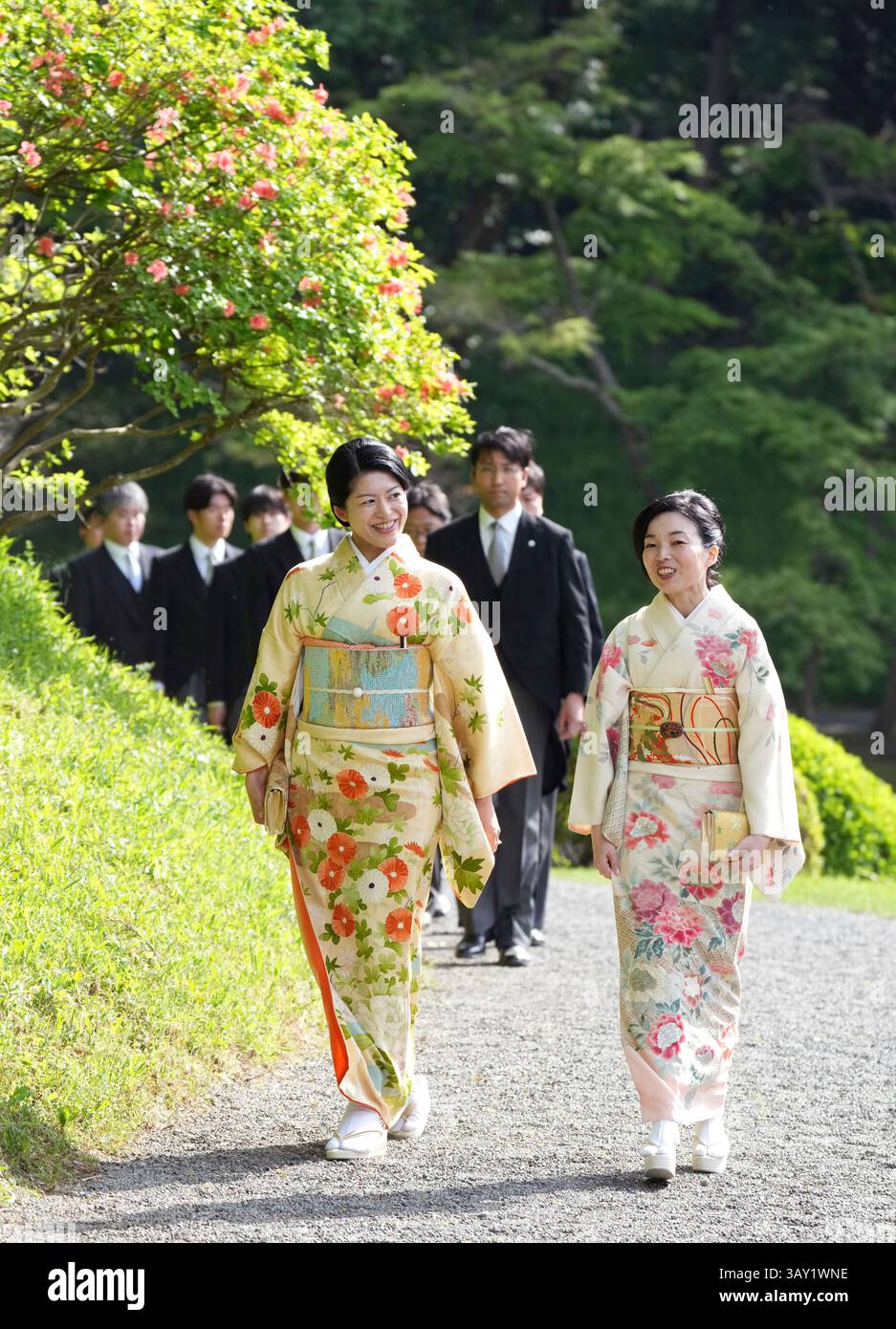 Japanese Princess Tsuguko of Takamado and Princess Akiko of Mikasa ...
