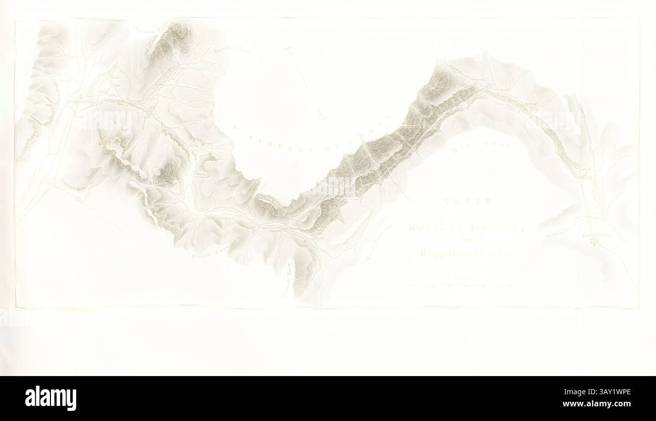 A detailed topographic map illustrating a mountainous region ...