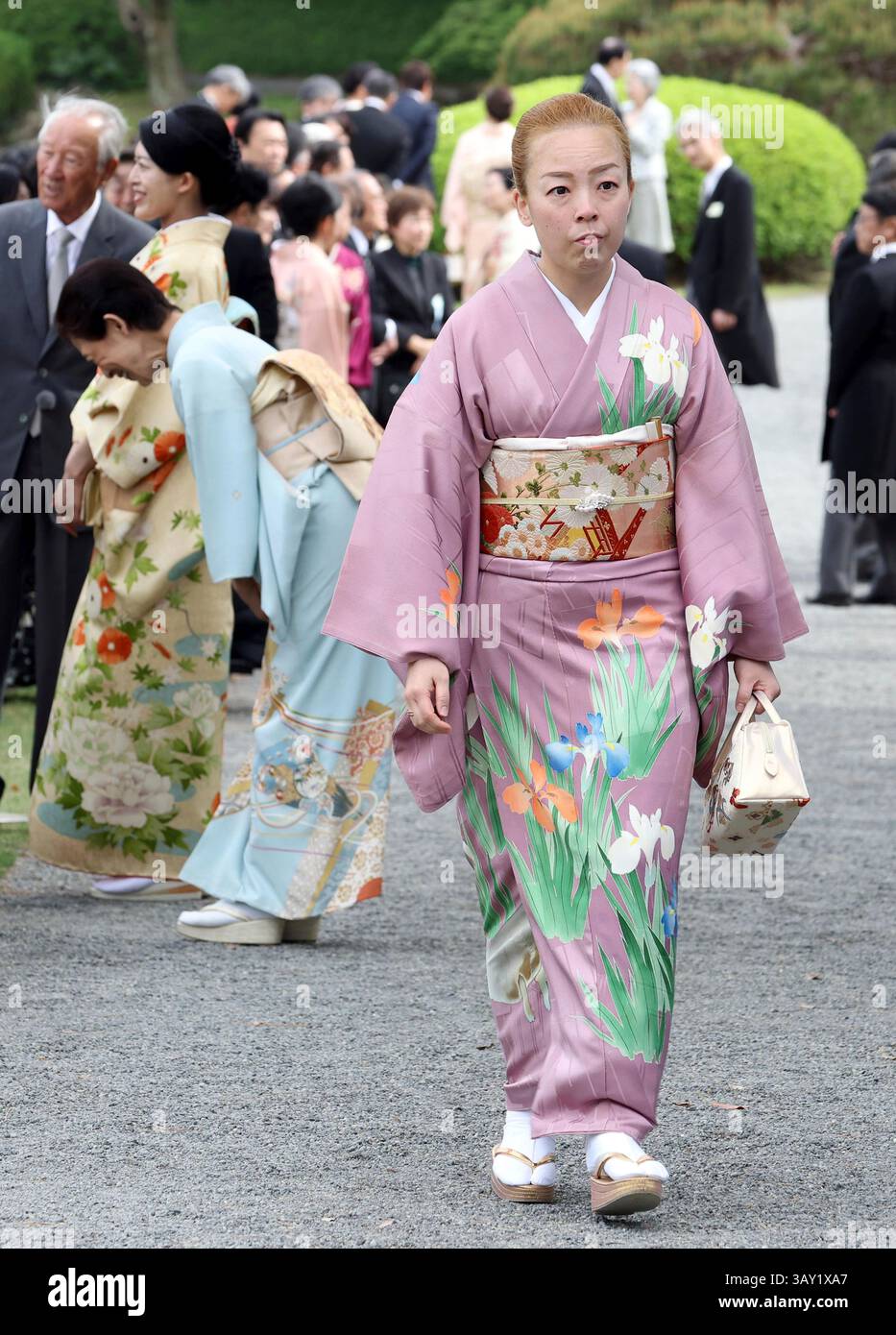 Japanese Princess Yoko of Mikasa attends the Spring Imperial Garden Party at the Akasaka ...