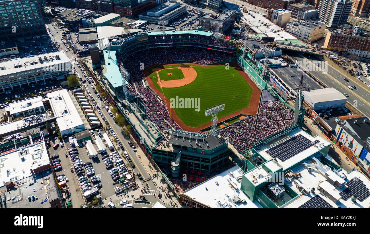 Aerial fenway park hi-res stock photography and images - Alamy