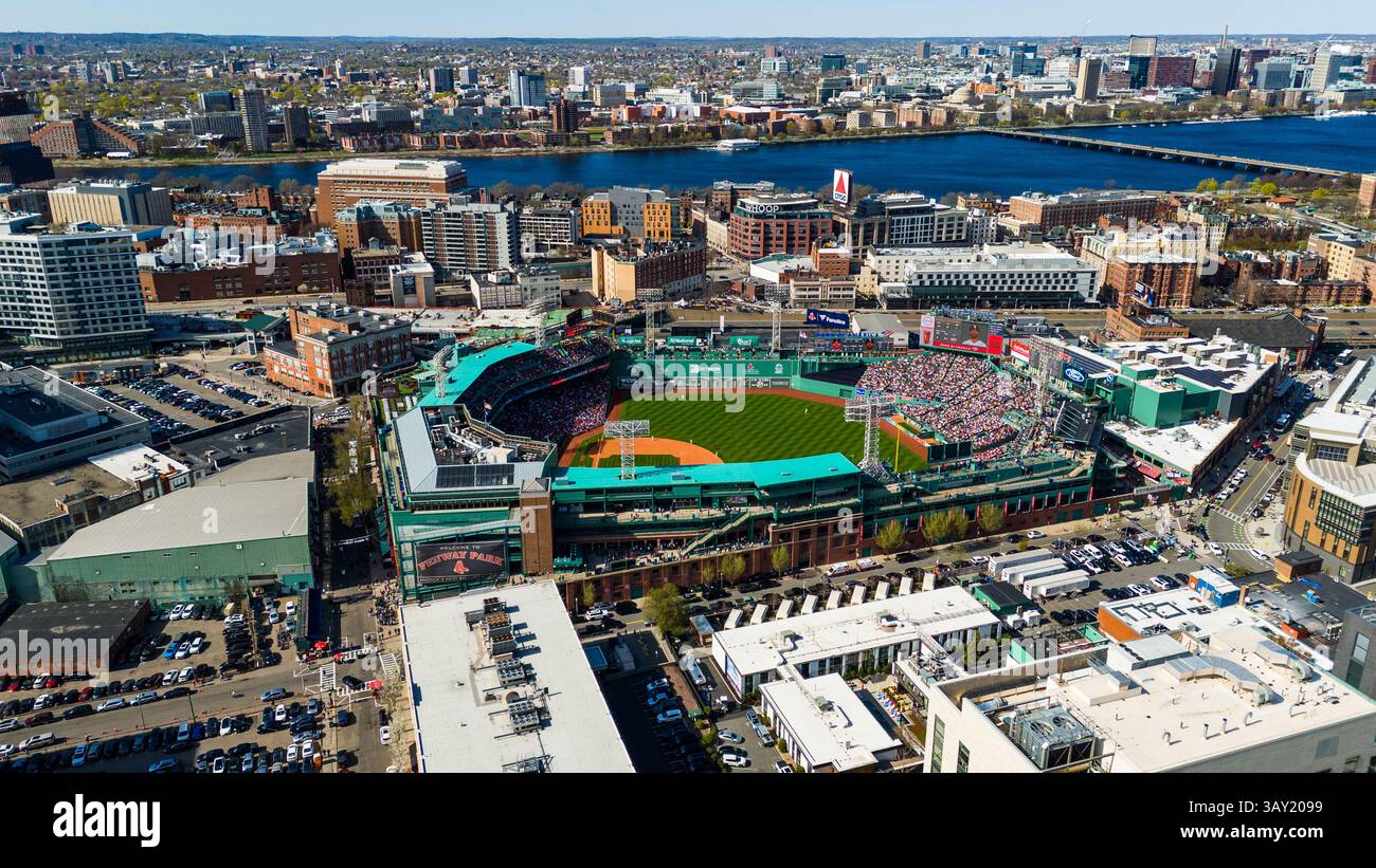 Aerial fenway park hi-res stock photography and images - Alamy