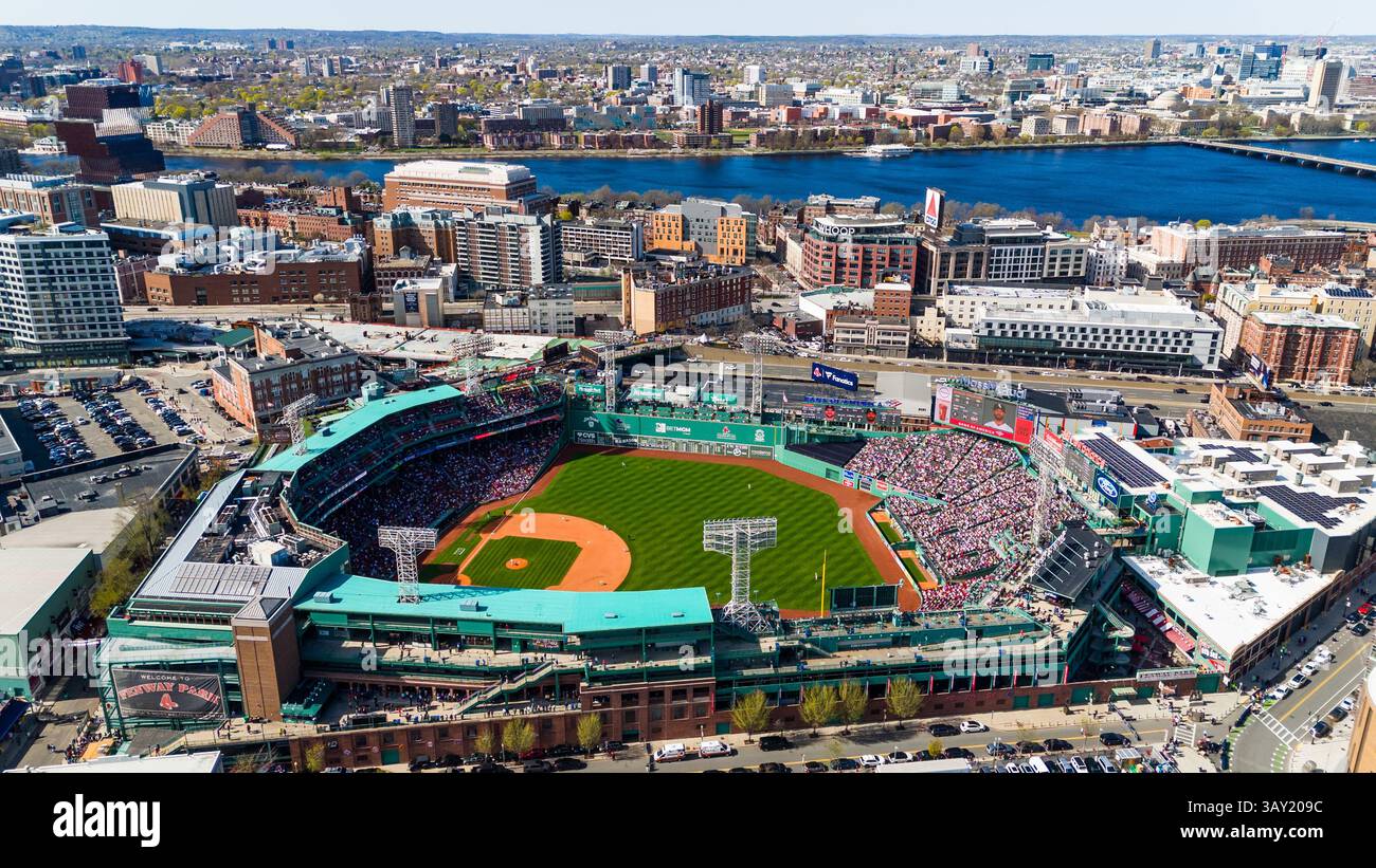 Aerial baseball field fenway hi-res stock photography and images - Alamy