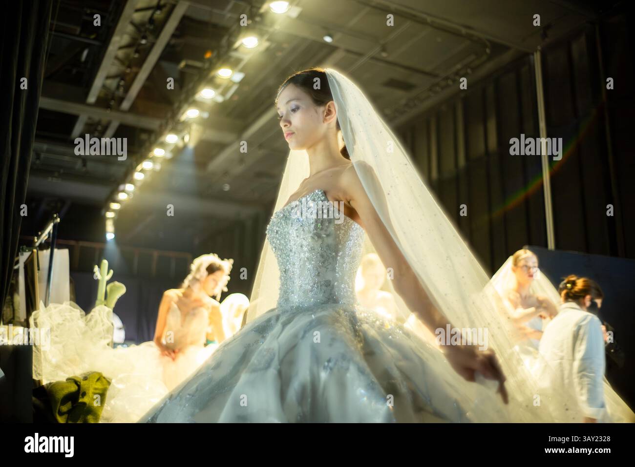SHANGHAI, CHINA - MARCH 29, 2025 - A view of WANG FENG COUTURE at ...