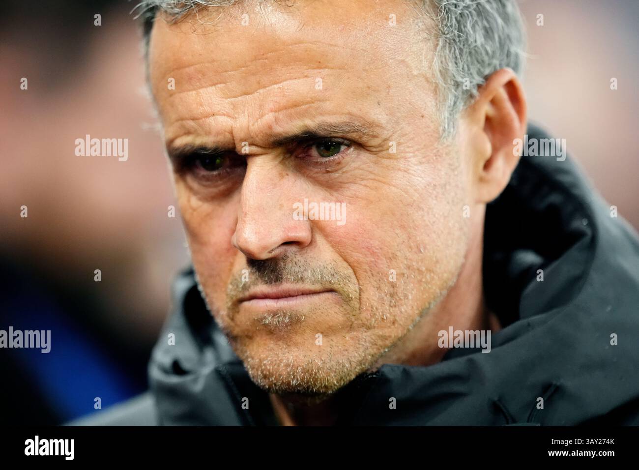 Paris Saint-Germain manager Luis Enrique during the UEFA Champions ...