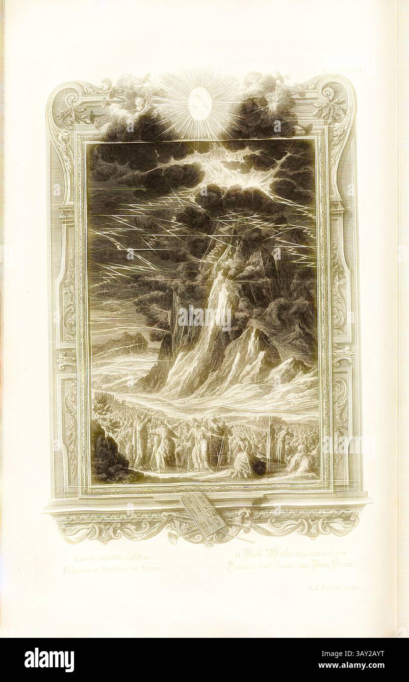 A dramatic landscape featuring towering mountains beneath a tumultuous ...