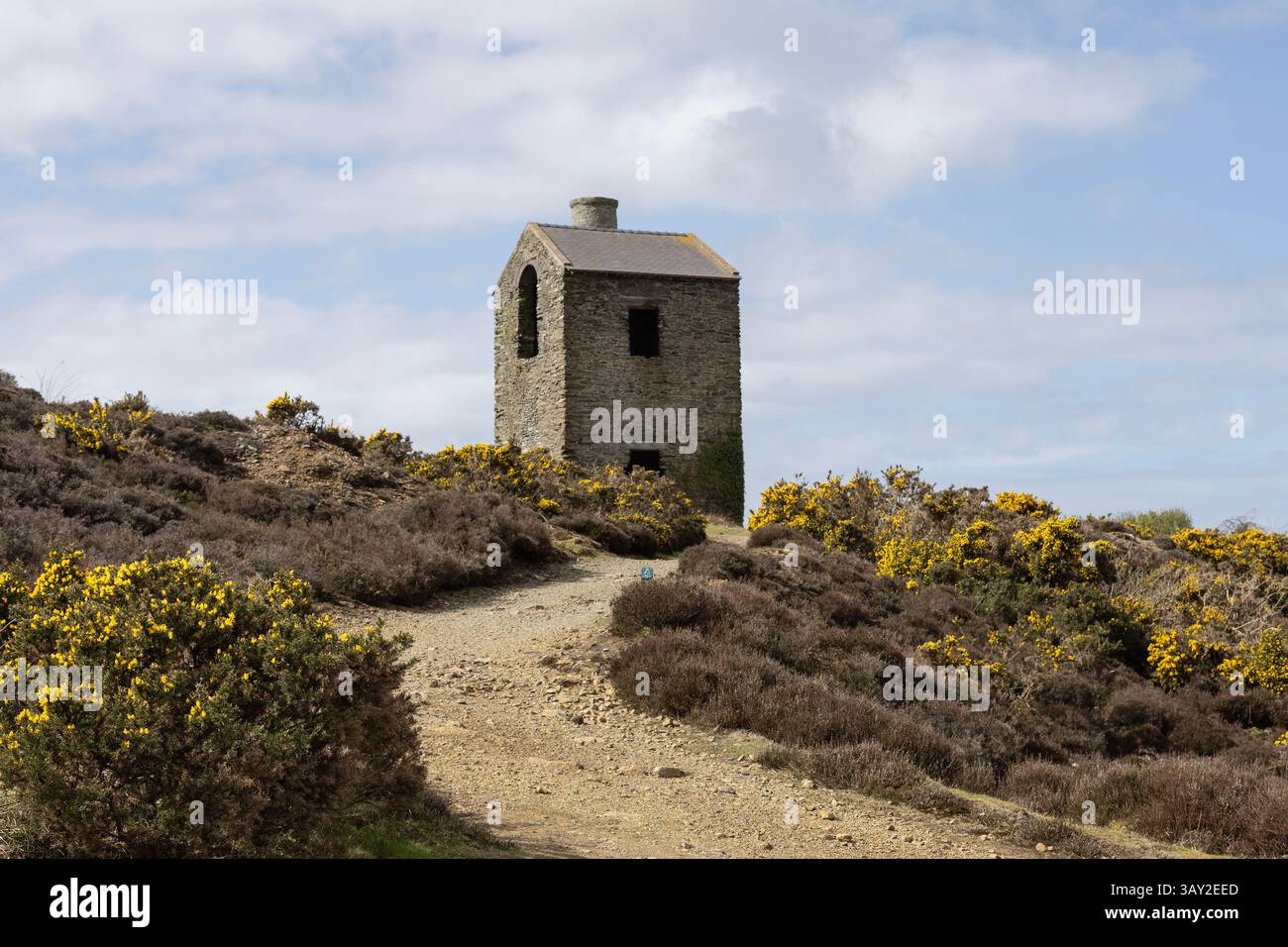 The Pearl Engine pump house at Parys Mountain copper mine built in the ...