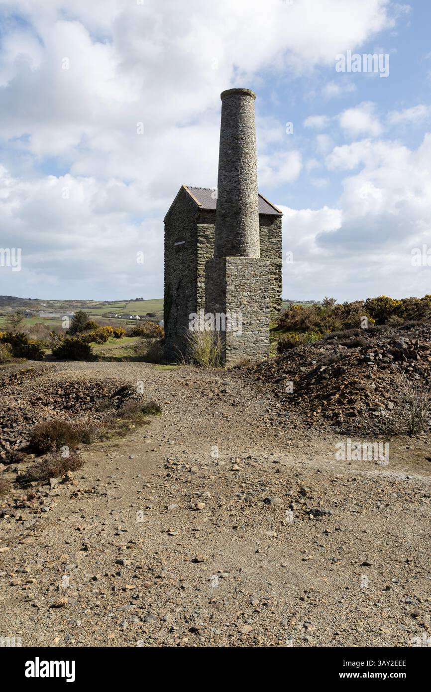 The Pearl Engine pump house at Parys Mountain copper mine built in the ...
