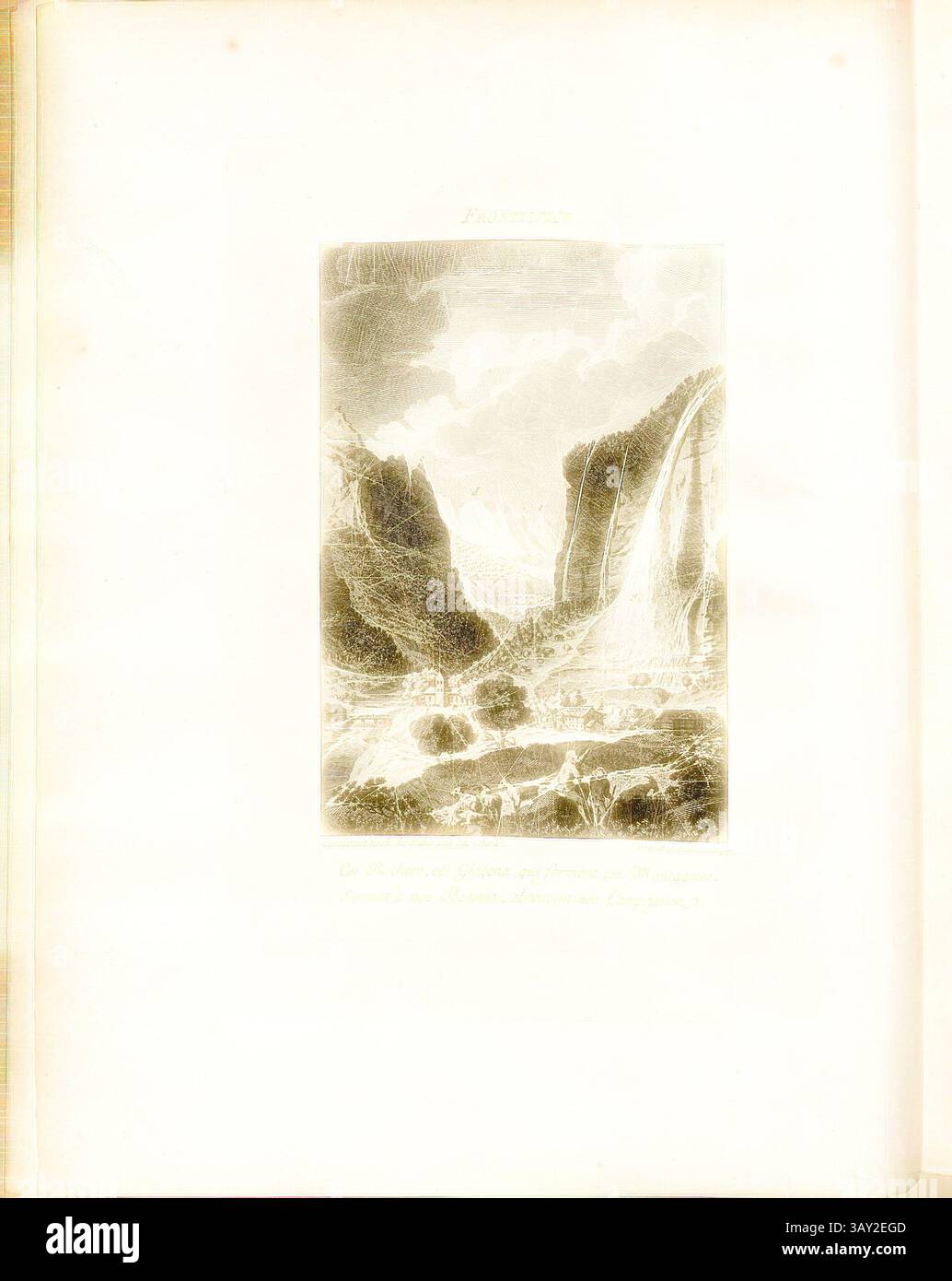 A serene landscape showcases towering cliffs flanking a winding river ...