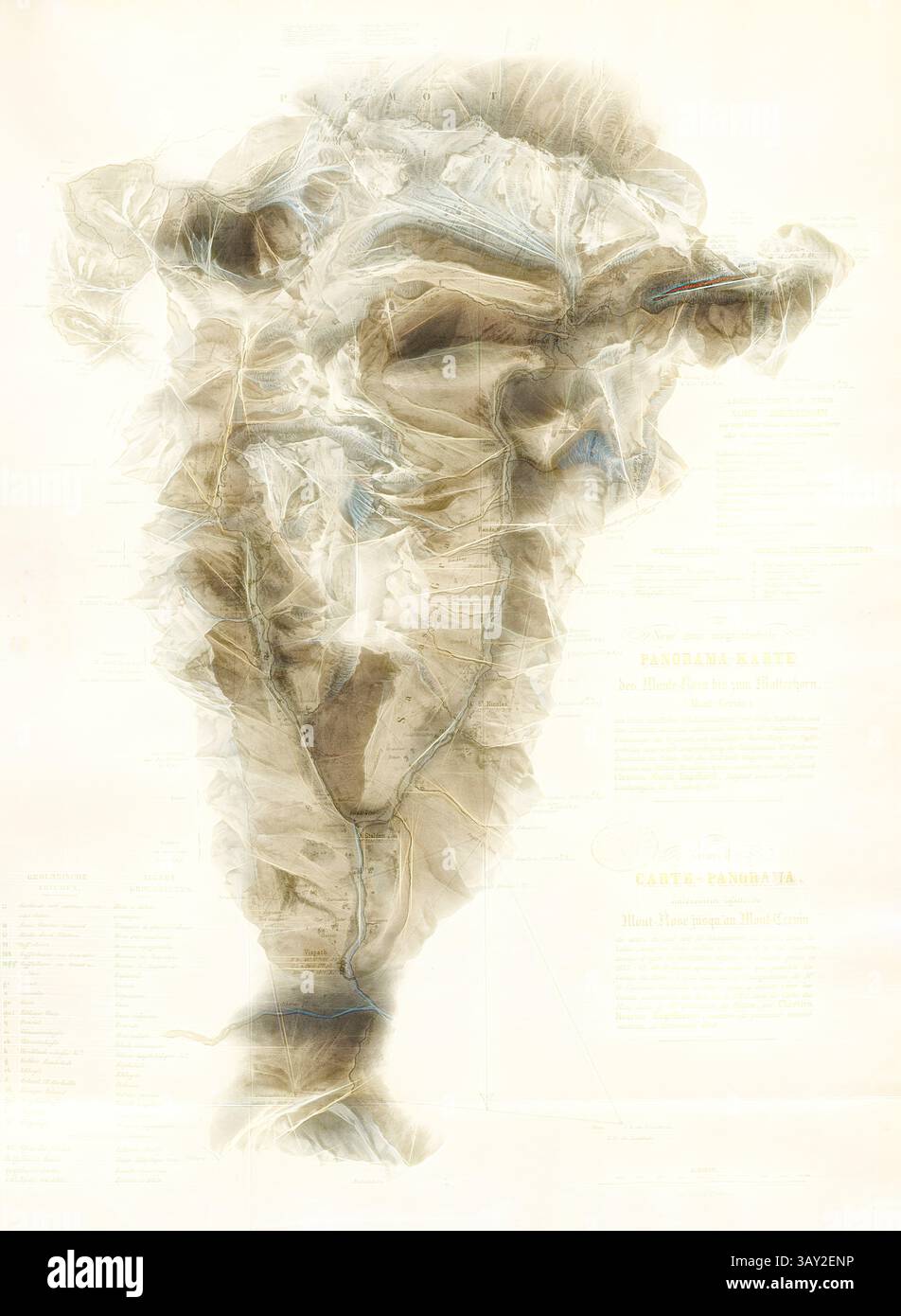 A detailed topographic map showcasing rugged terrain, highlighting ...