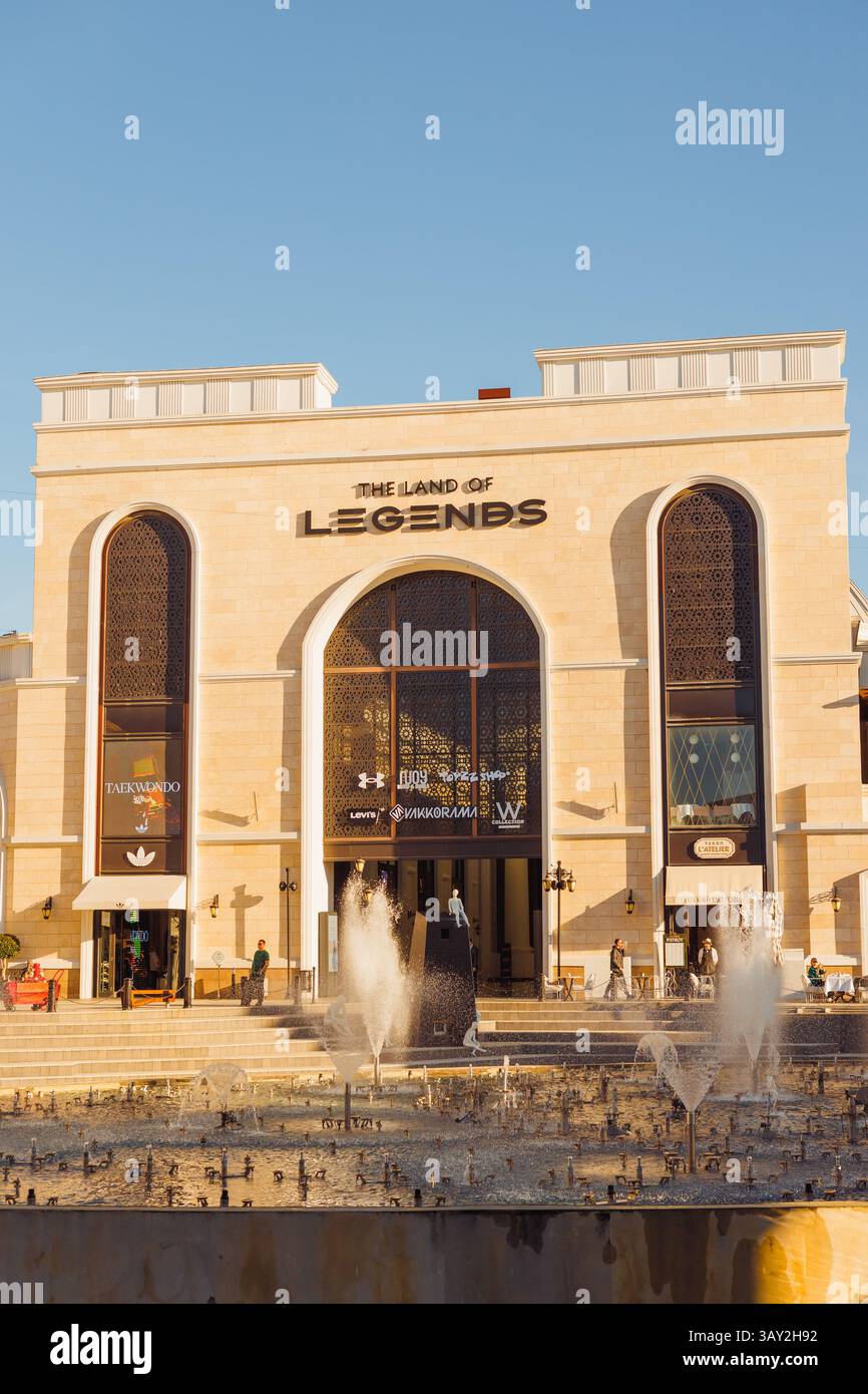 Antalya, Turkey - March 12, 2025: The Land of Legends shopping street ...