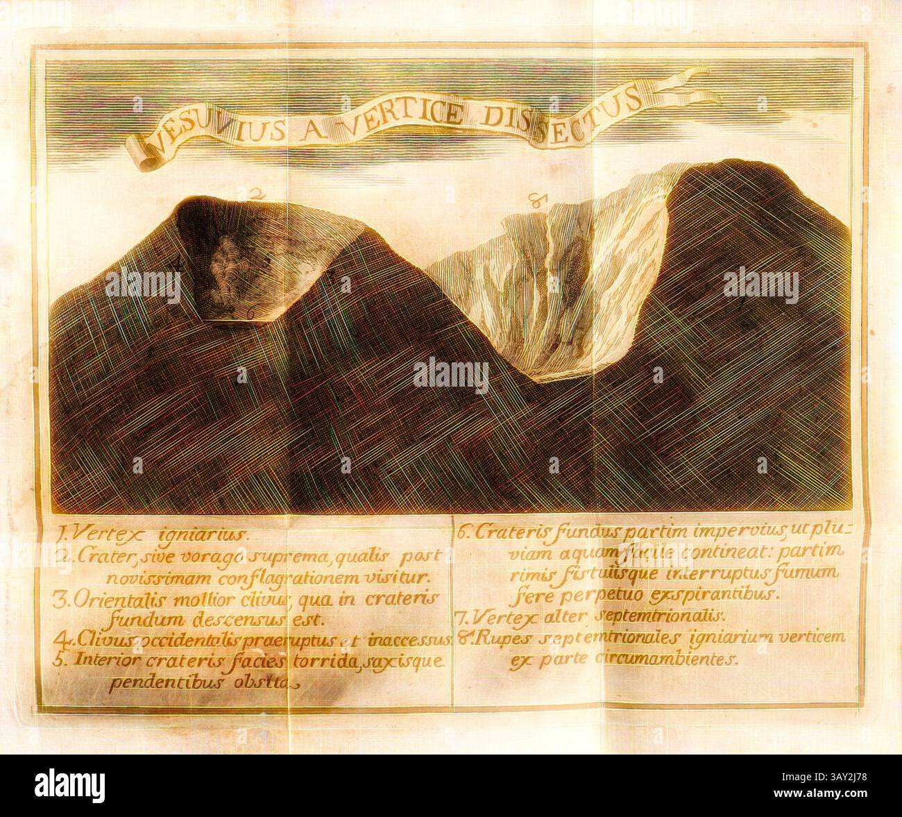 Detailed geological cross section depicting hi-res stock photography ...