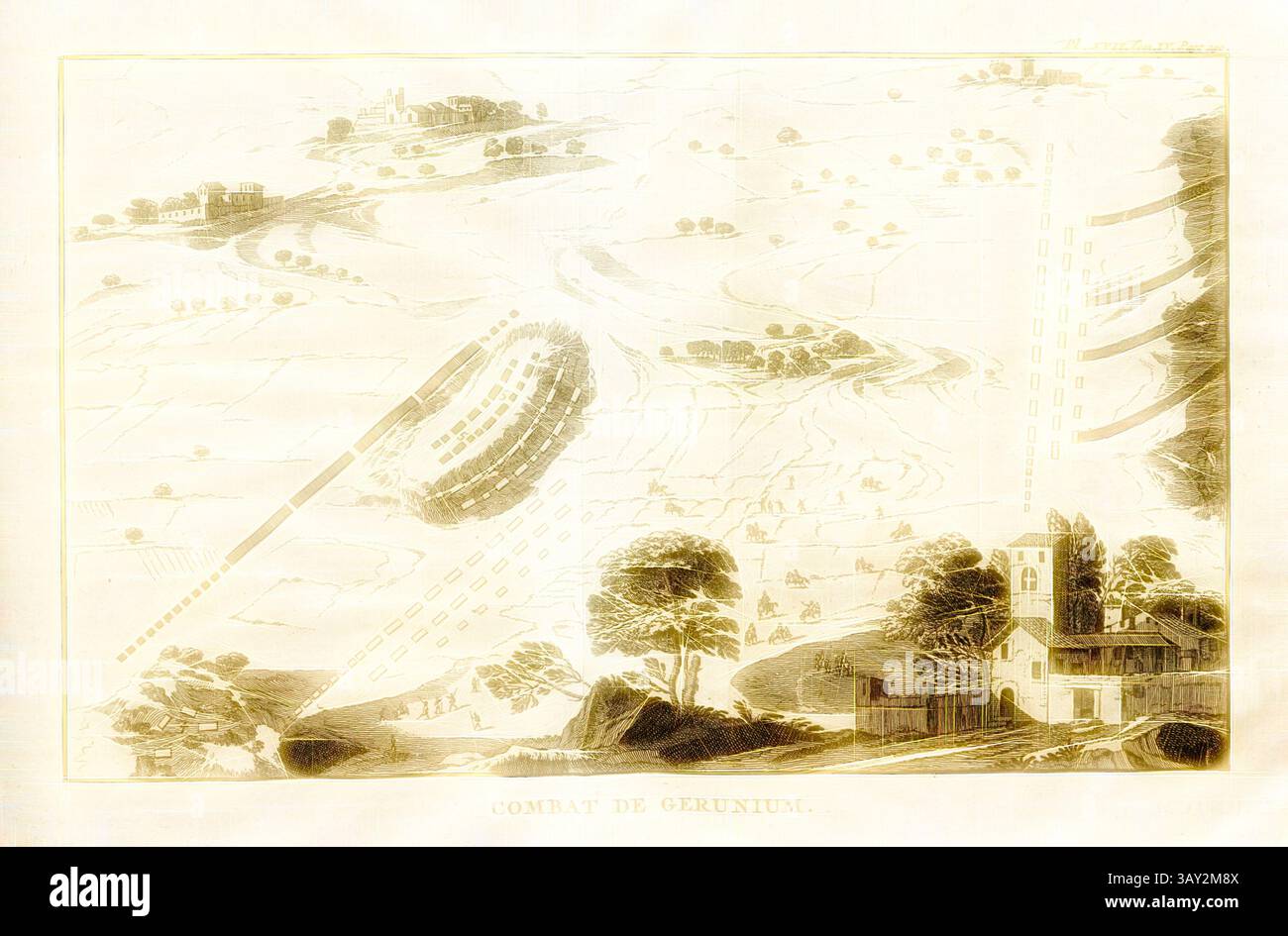 A detailed illustration depicting a historical battle scene, featuring ...