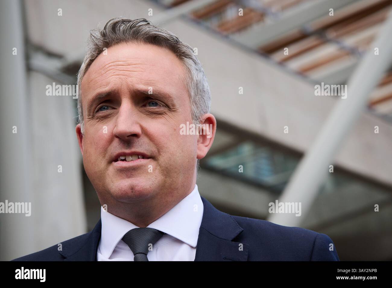 Edinburgh Scotland, UK 22 April 2025. Alex Cole-Hamilton MSP outside ...
