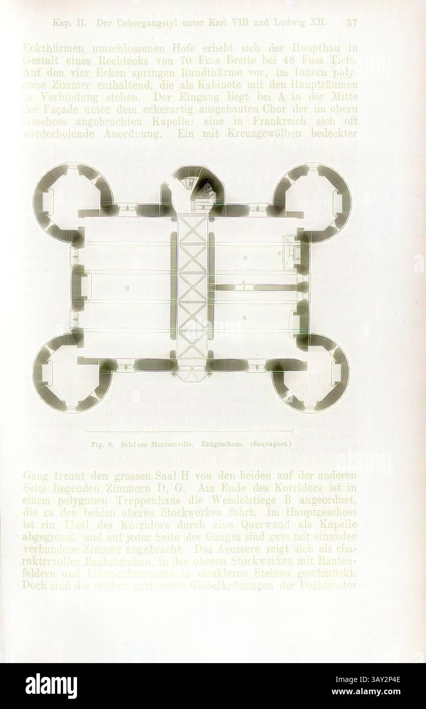 A detailed architectural drawing illustrating the layout of a ...