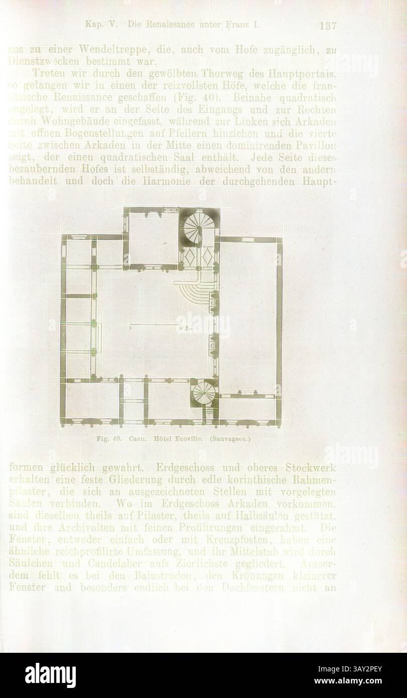 Spatial arrangements typical of renaissance architecture hi-res stock ...
