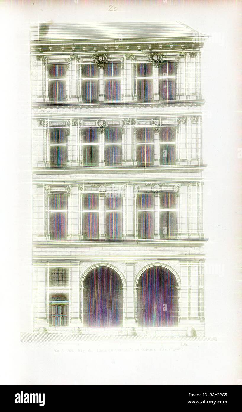A detailed architectural illustration showcasing a grand building ...