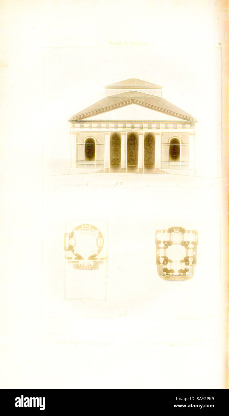 A detailed architectural drawing displaying the front elevation of a ...