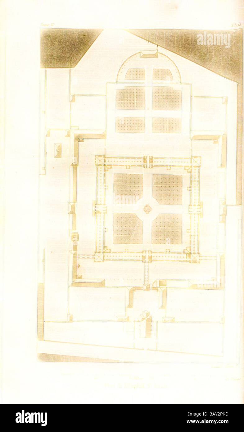 Floor plan hopital saint louis in paris hi-res stock photography and ...