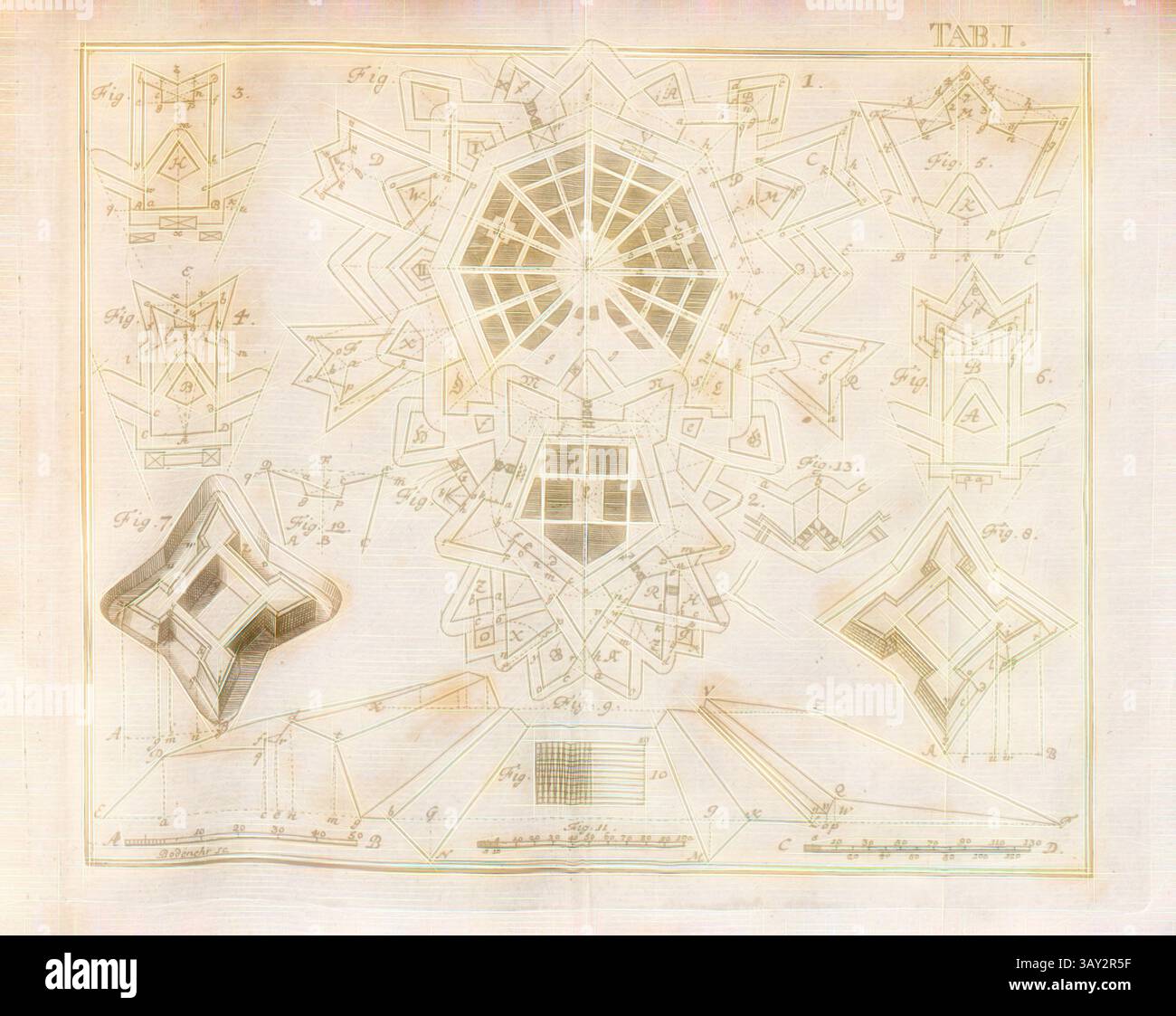 A detailed architectural design featuring intricate geometric patterns ...