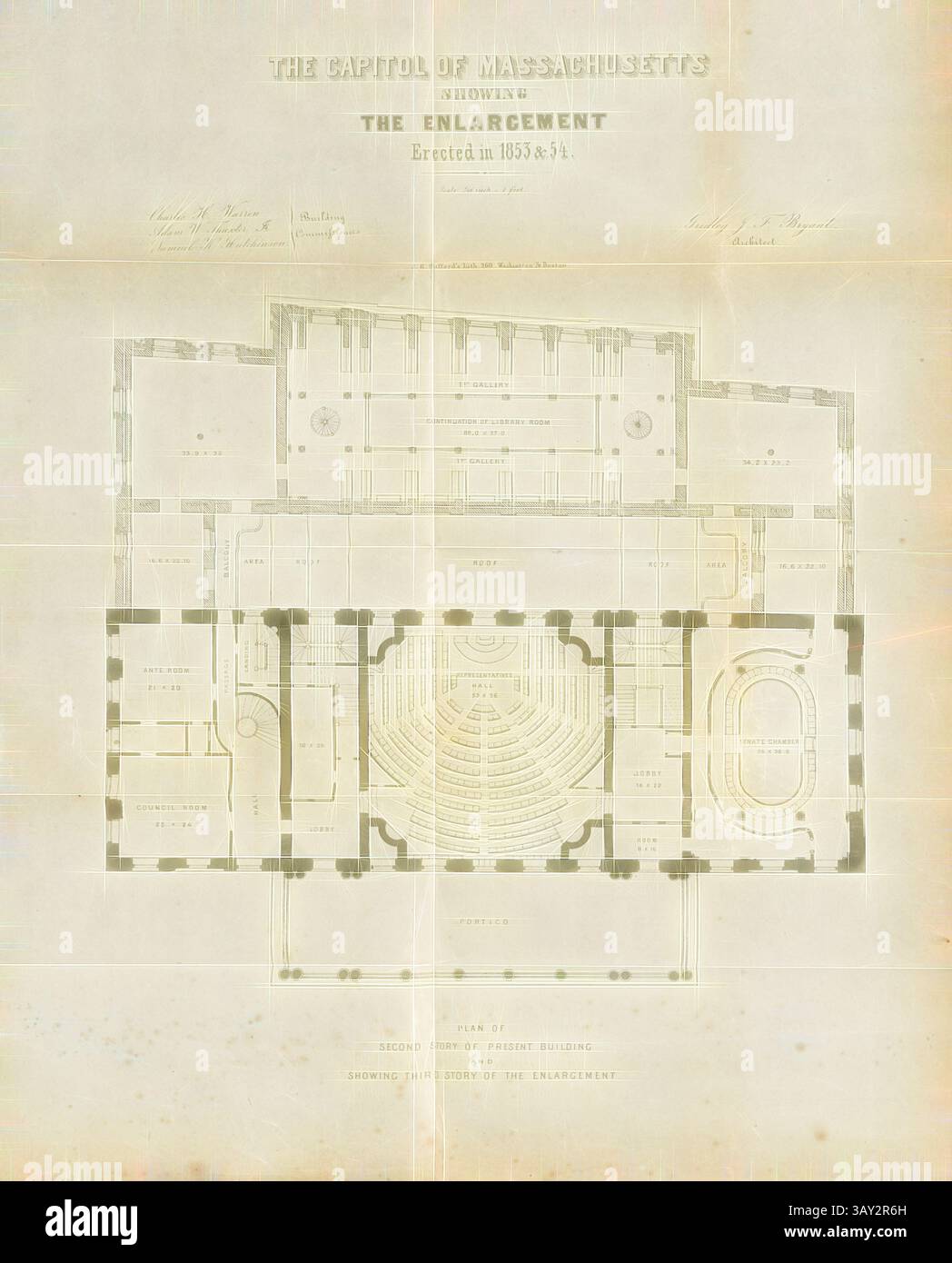A detailed architectural plan showcasing the layout of the Capitol of ...