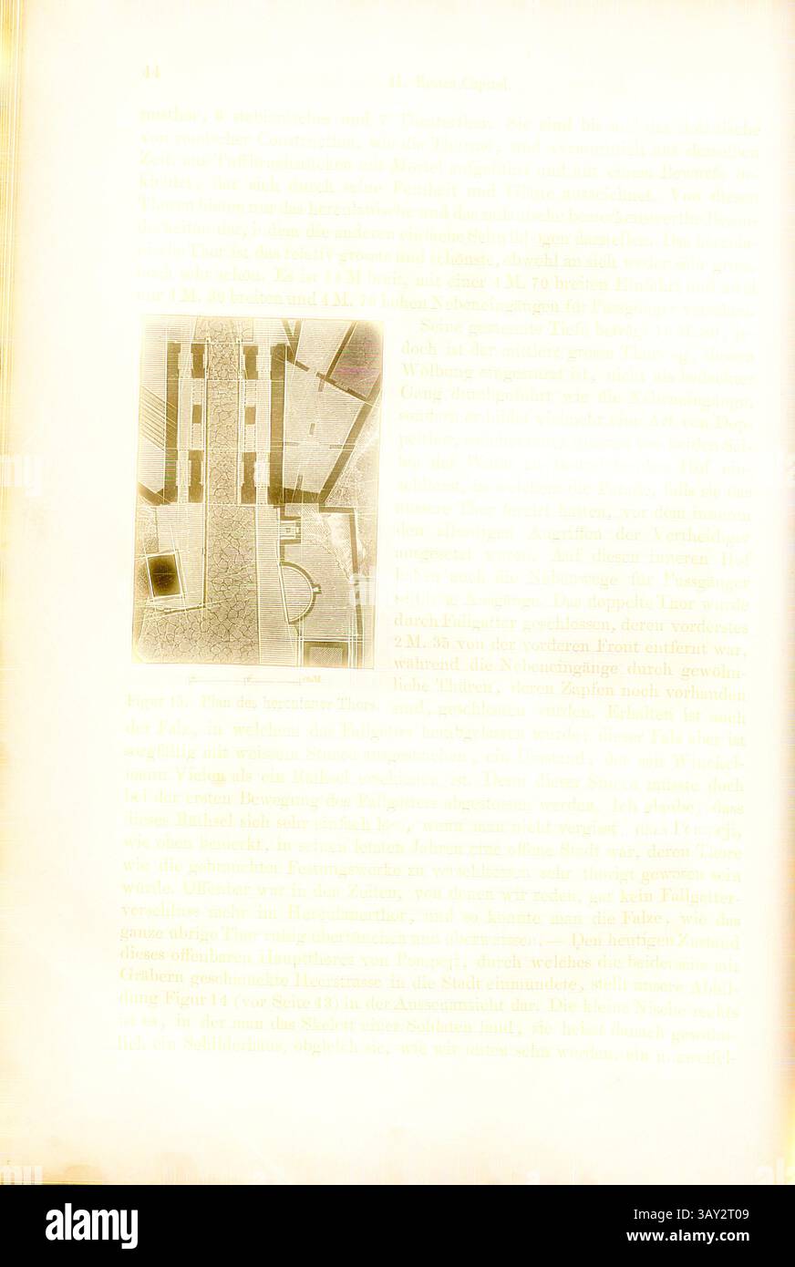 An intricate, historical layout showcases a series of architectural ...