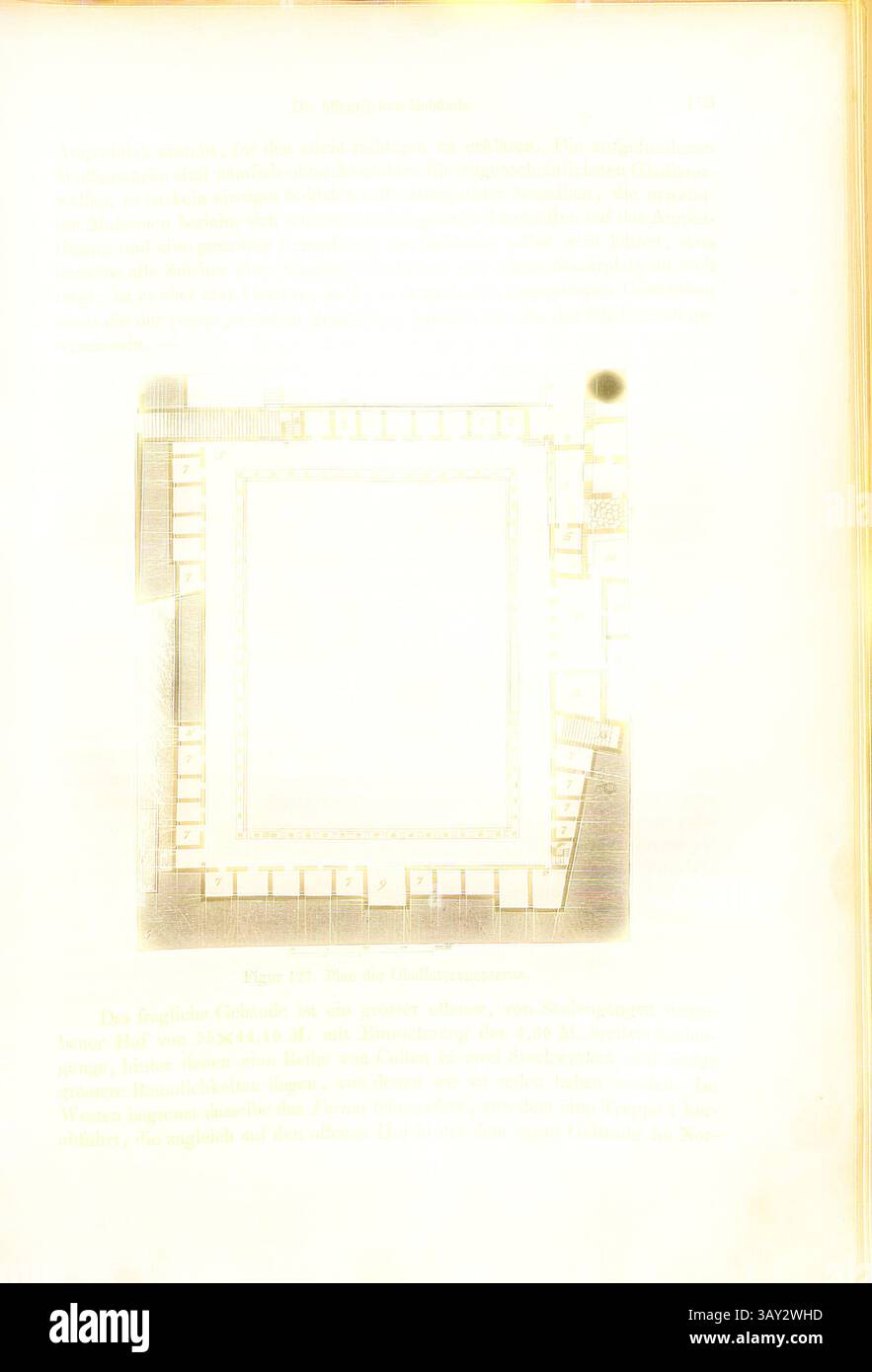 A detailed architectural plan showcasing a rectangular layout ...