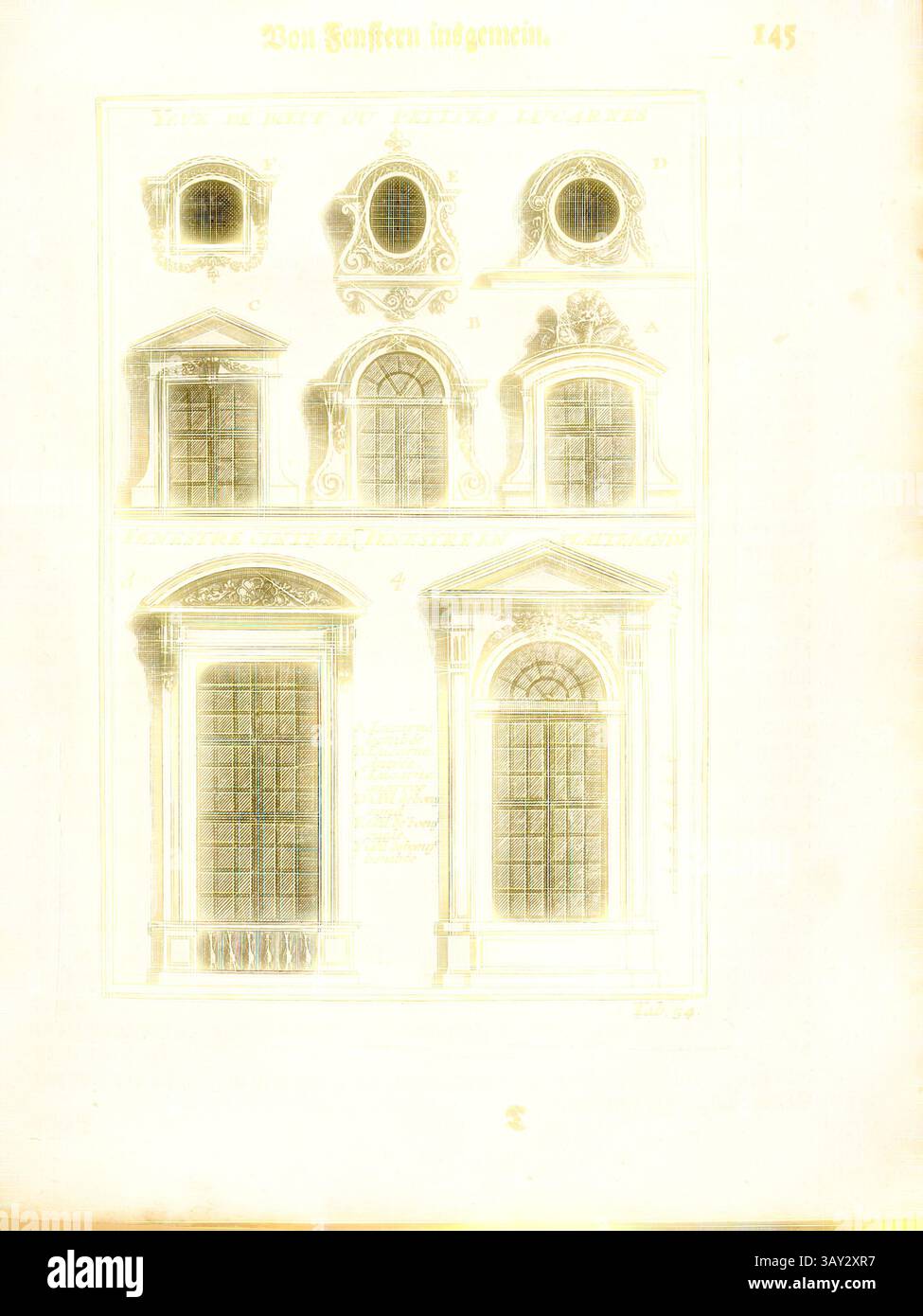 A series of ornate architectural window designs showcasing intricate ...