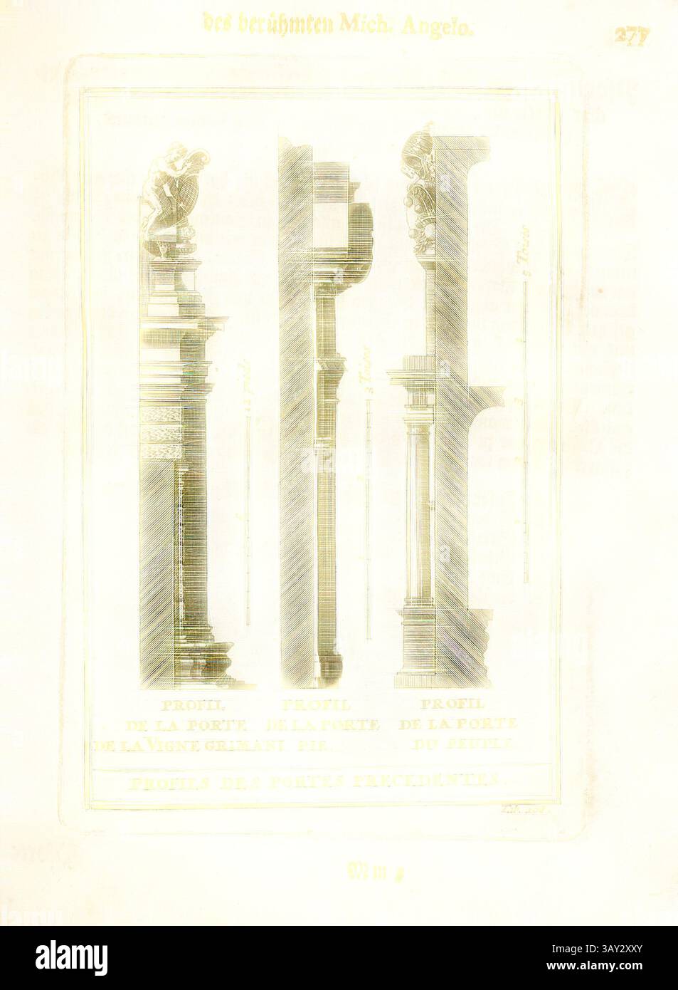 This illustration features detailed architectural designs of columns ...