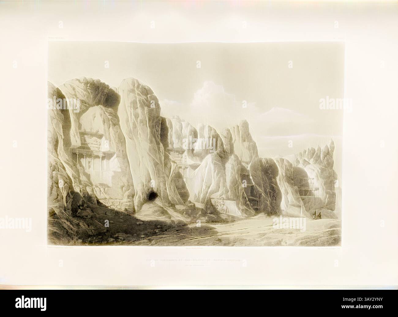 A dramatic landscape featuring towering, intricate rock formations that ...
