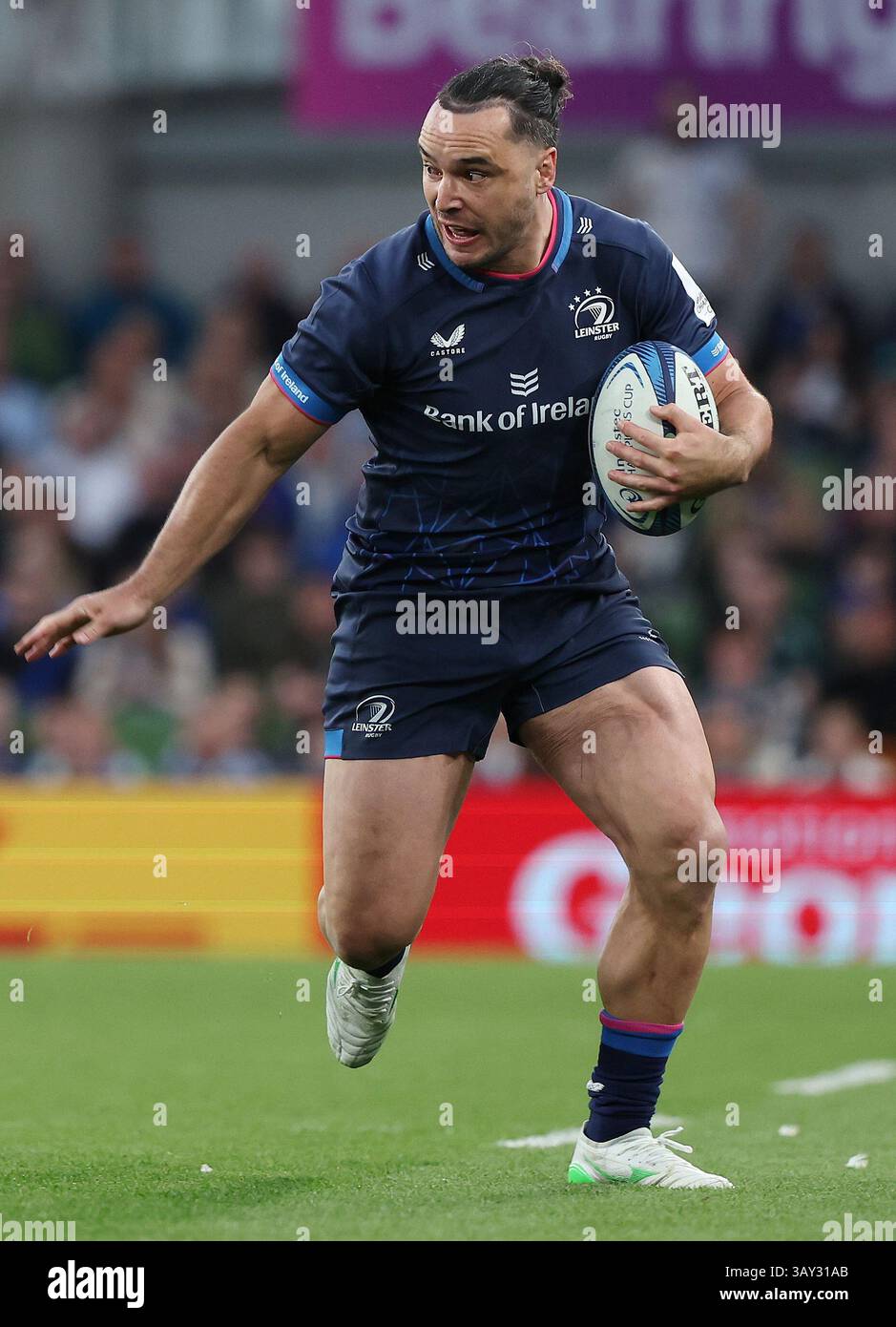 Leinster Rugby's James Lowe during the Investec Champions Cup quarter ...