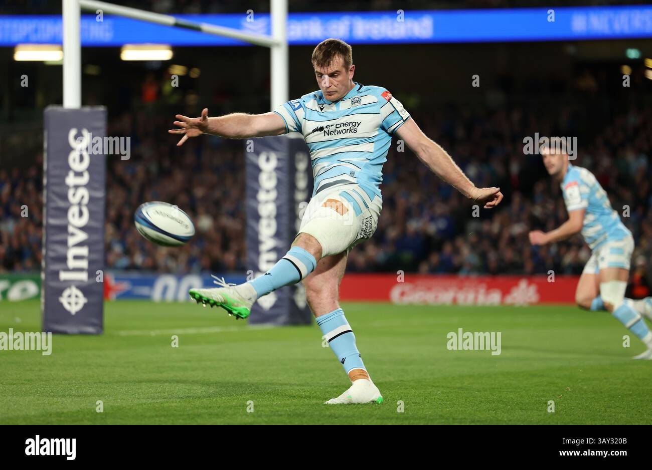 Glasgow Warriors' Stafford McDowall in action during the Investec ...