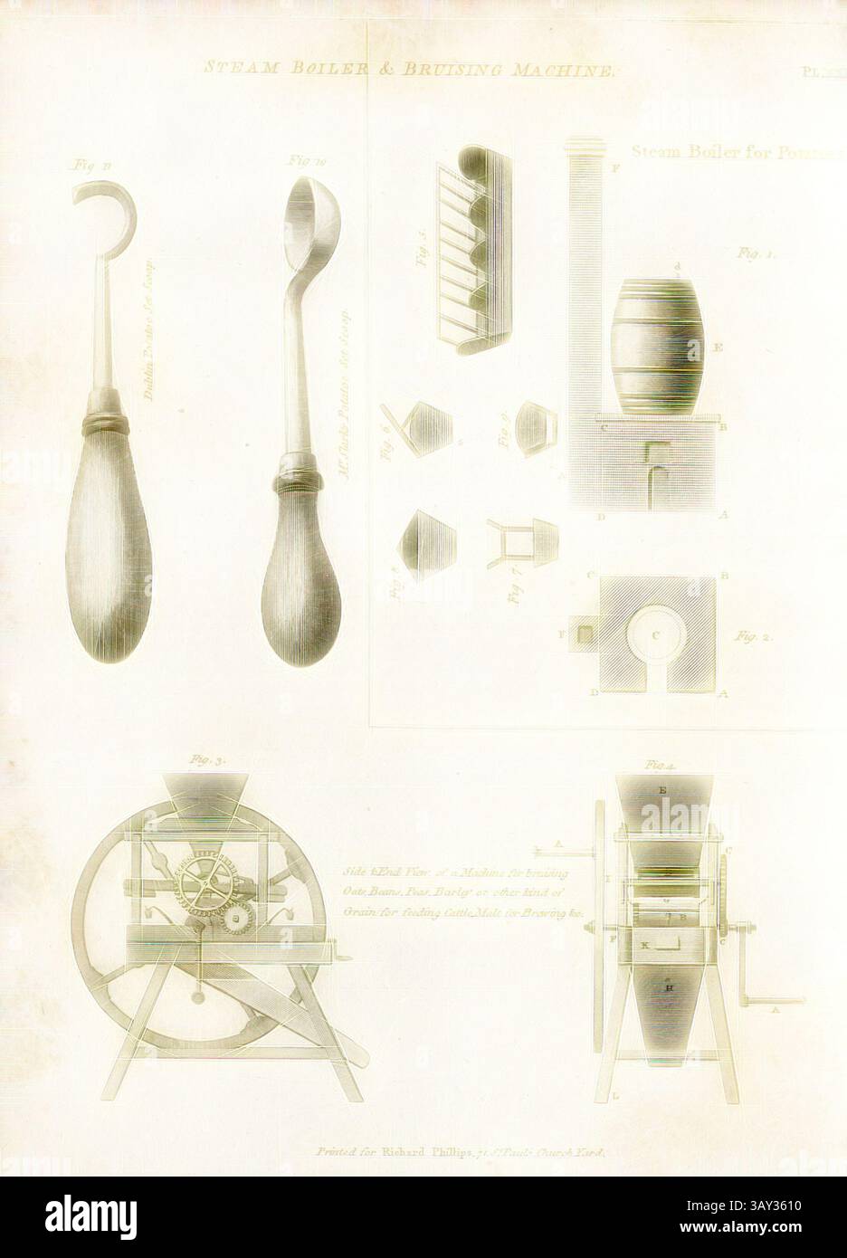 A detailed technical illustration showcasing various components of a ...