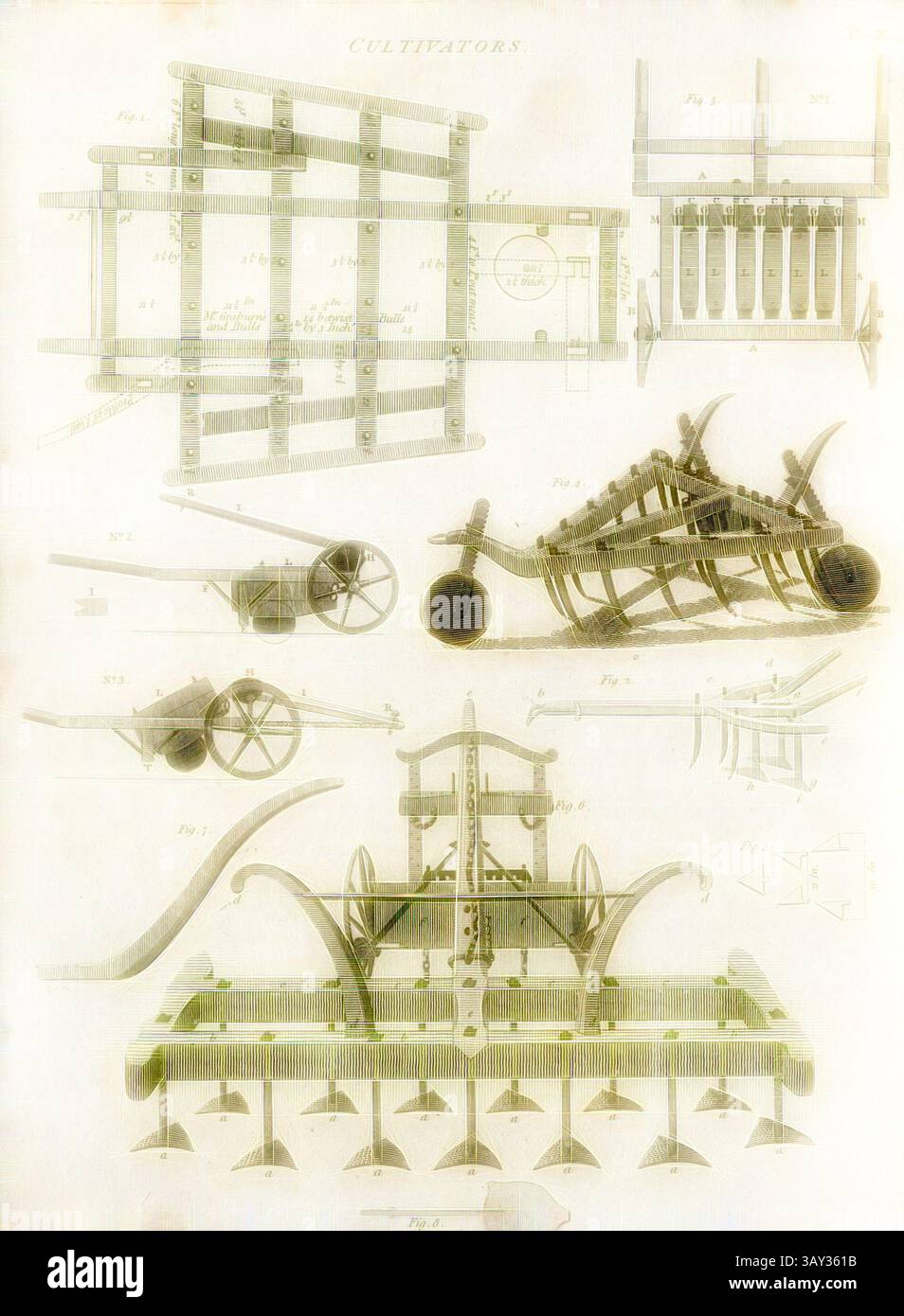 A collection of detailed technical drawings showcasing various ...