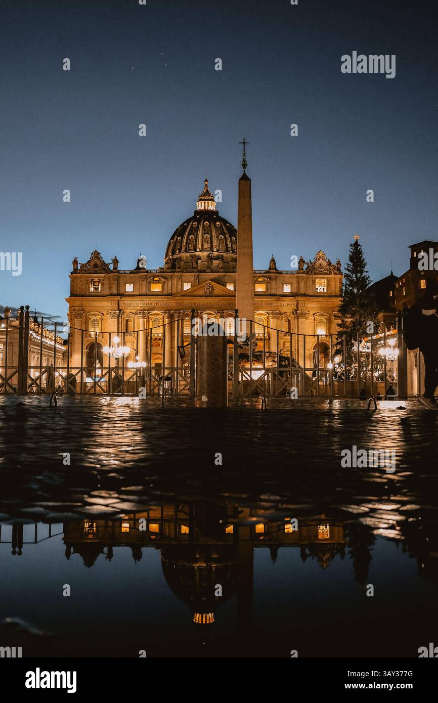 Vatican, Vatican City - December 7, 2023: St Peter's Basilica and St ...