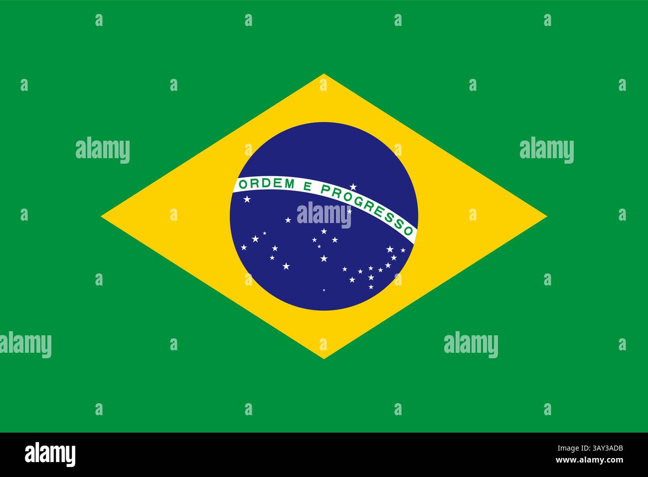 The flag of Brazil. Brazilian national flag graphic. South american ...