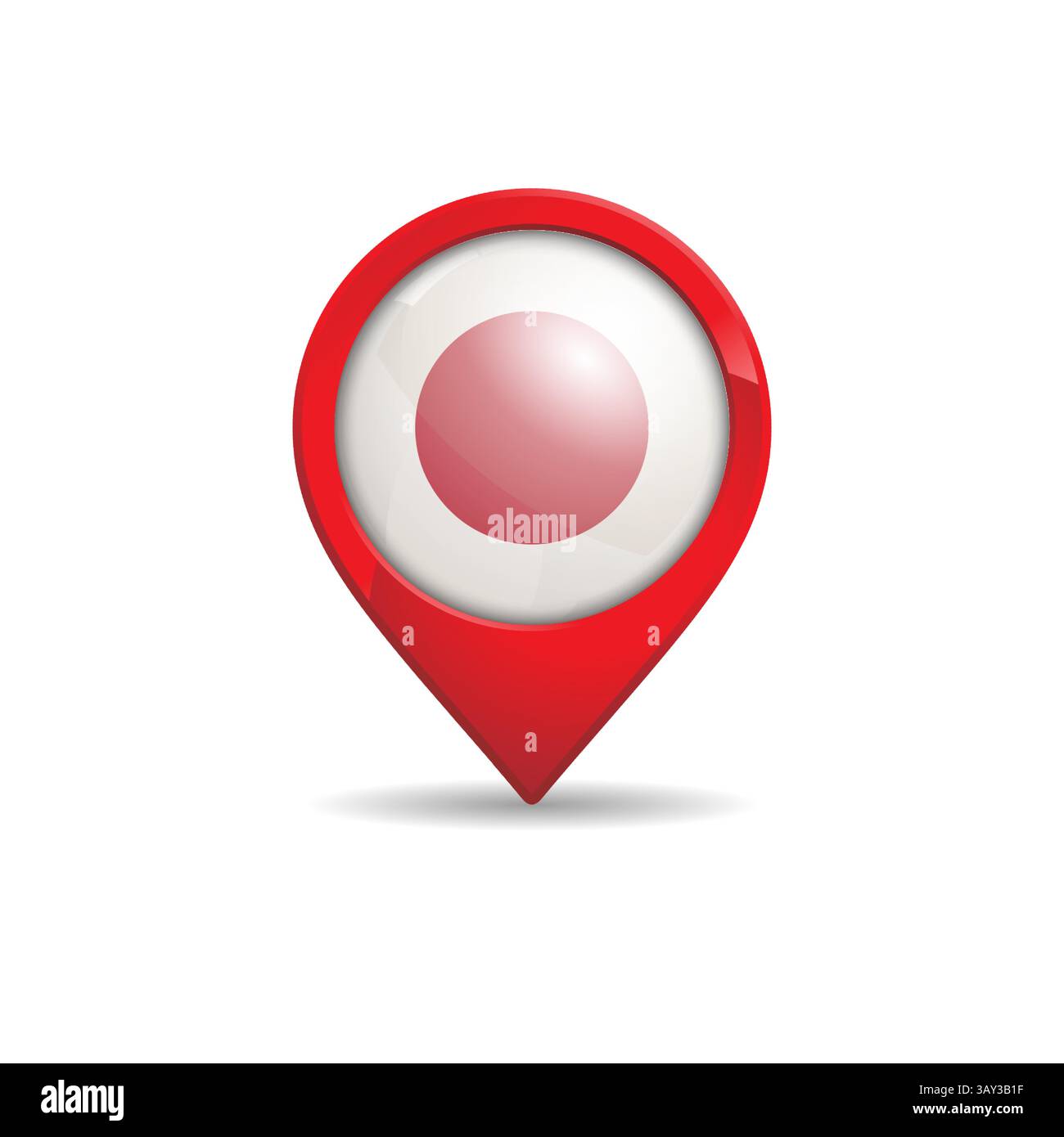 Map pointer flag japan hi-res stock photography and images - Alamy