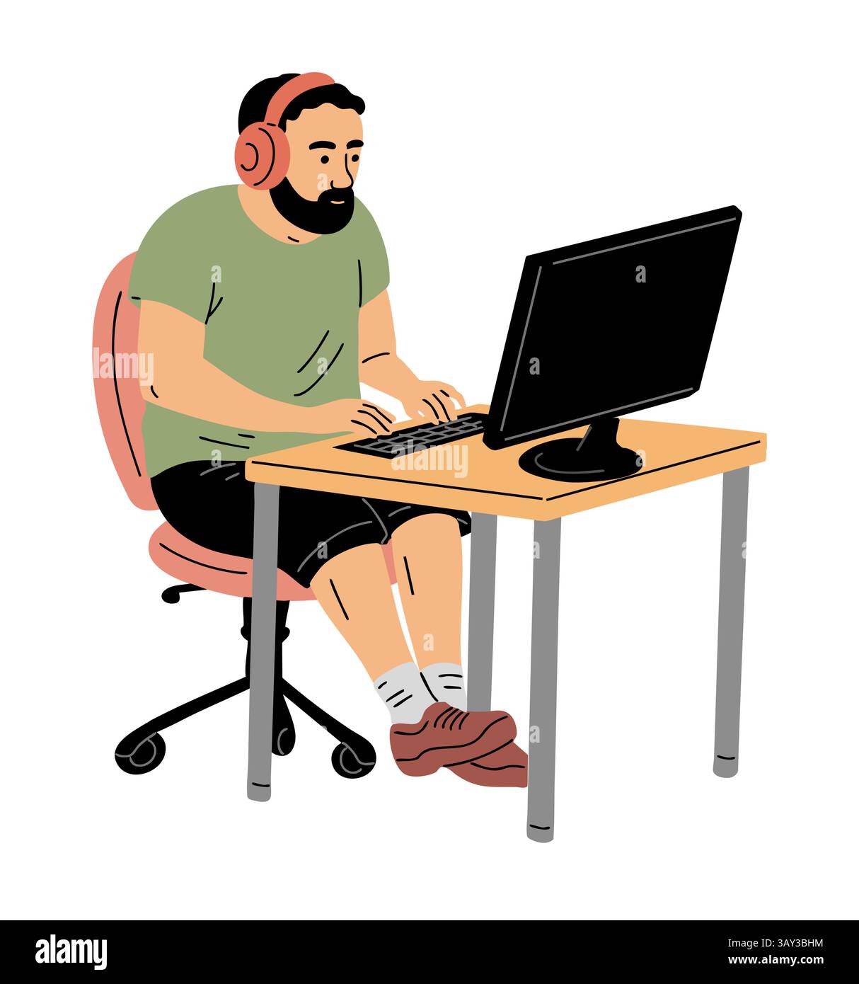 Coding job computer Stock Vector Images - Alamy