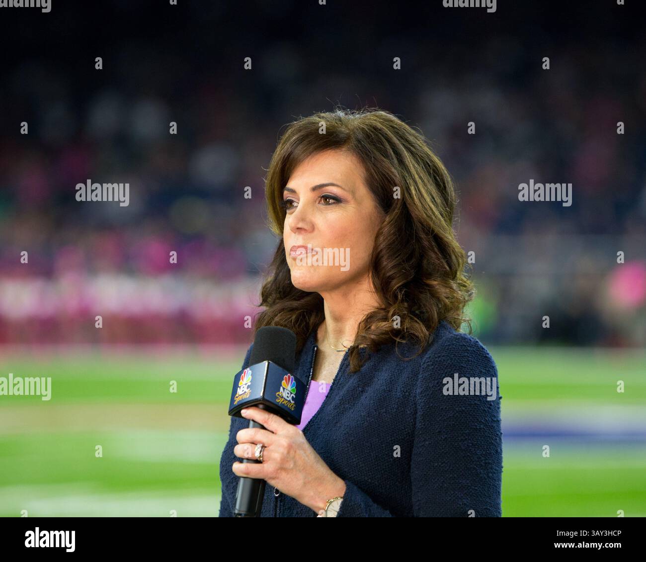 October 16, 2016 - Houston, Texas, U.S - NBC Sports sideline reporter ...