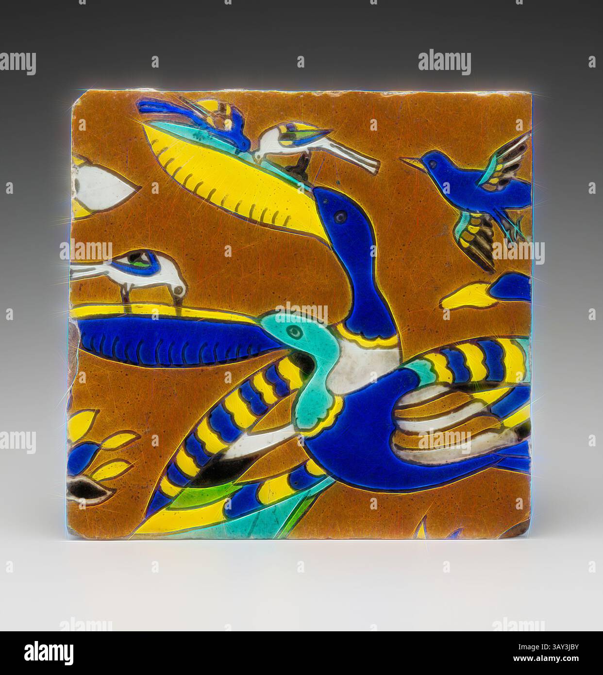 Intricate designs of various birds in dynamic poses hi-res stock ...