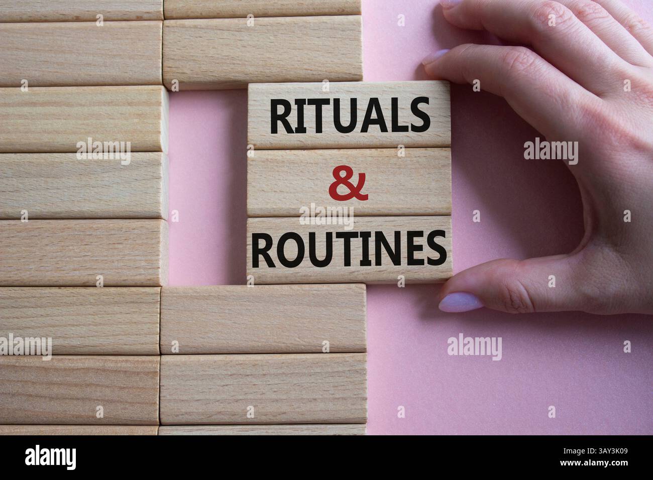 Rituals and Routines symbol. Concept words Rituals and Routines on ...